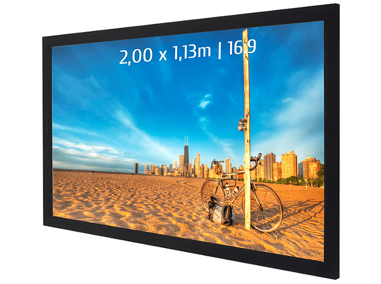 SCHERMO PROIEZIONE KIMEX Schermo di proiezione a cornice rigida 2,00 x ...