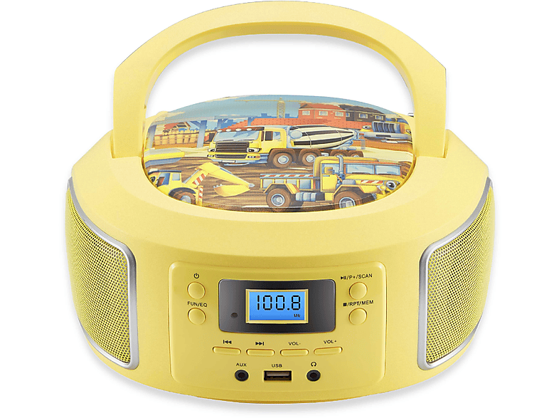CYBERLUX CL-950 Tragbarer CD Player Yolo Yellow | MediaMarkt