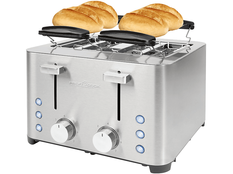 PROFICOOK PC-TA 1252 Toaster Silber (1260 Watt, Schlitze: 4) | SATURN