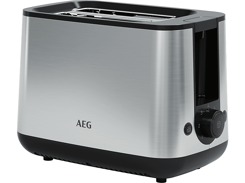 AEG Toaster T3-1-3ST Deli 3 Toaster Edelstahl (800 Watt, Schlitze: 2 ...