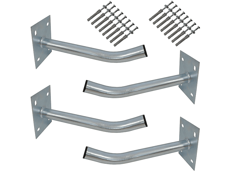 PREMIUMX 4x Autoreifen Wandhalter 35cm Reifenhalter Wandhalterung inkl ...