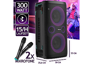 HISENSE Party Rocker One Plus Lautsprecher, Schwarz | MediaMarkt