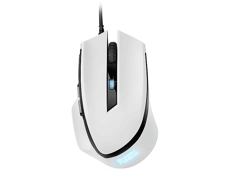 SHARKOON Shark Force 2 Gaming Maus, Weiß | MediaMarkt