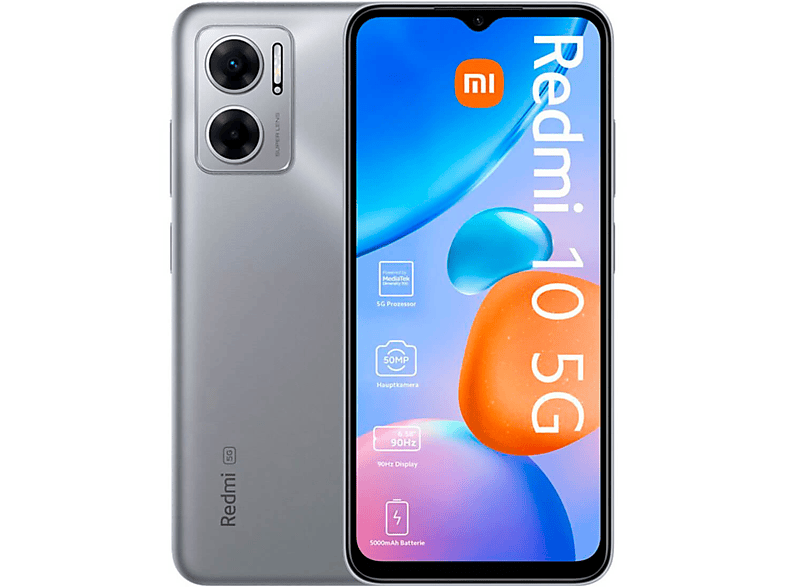 Móvil | XIAOMI Redmi 10 5G, Plata, 128 GB, 6 GB RAM, 6,58 ", MediaTek ...