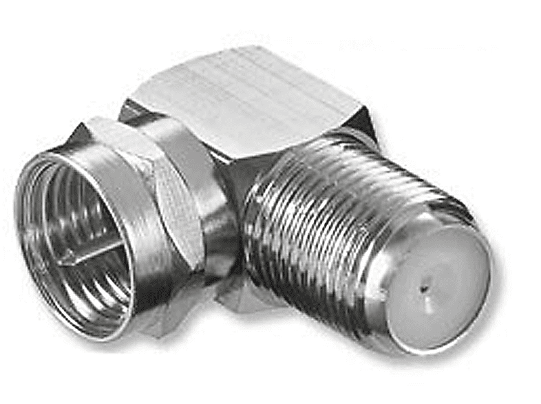 PREMIUMX F-Stecker F-Kupplung 90° Winkel Verbinder WE 1166 W LC Push-On ...