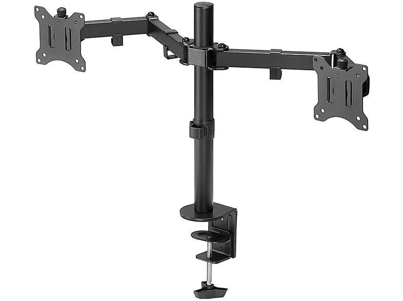 GOOBAY Dual Doppel-Monitorhalterung, schwarz | MediaMarkt