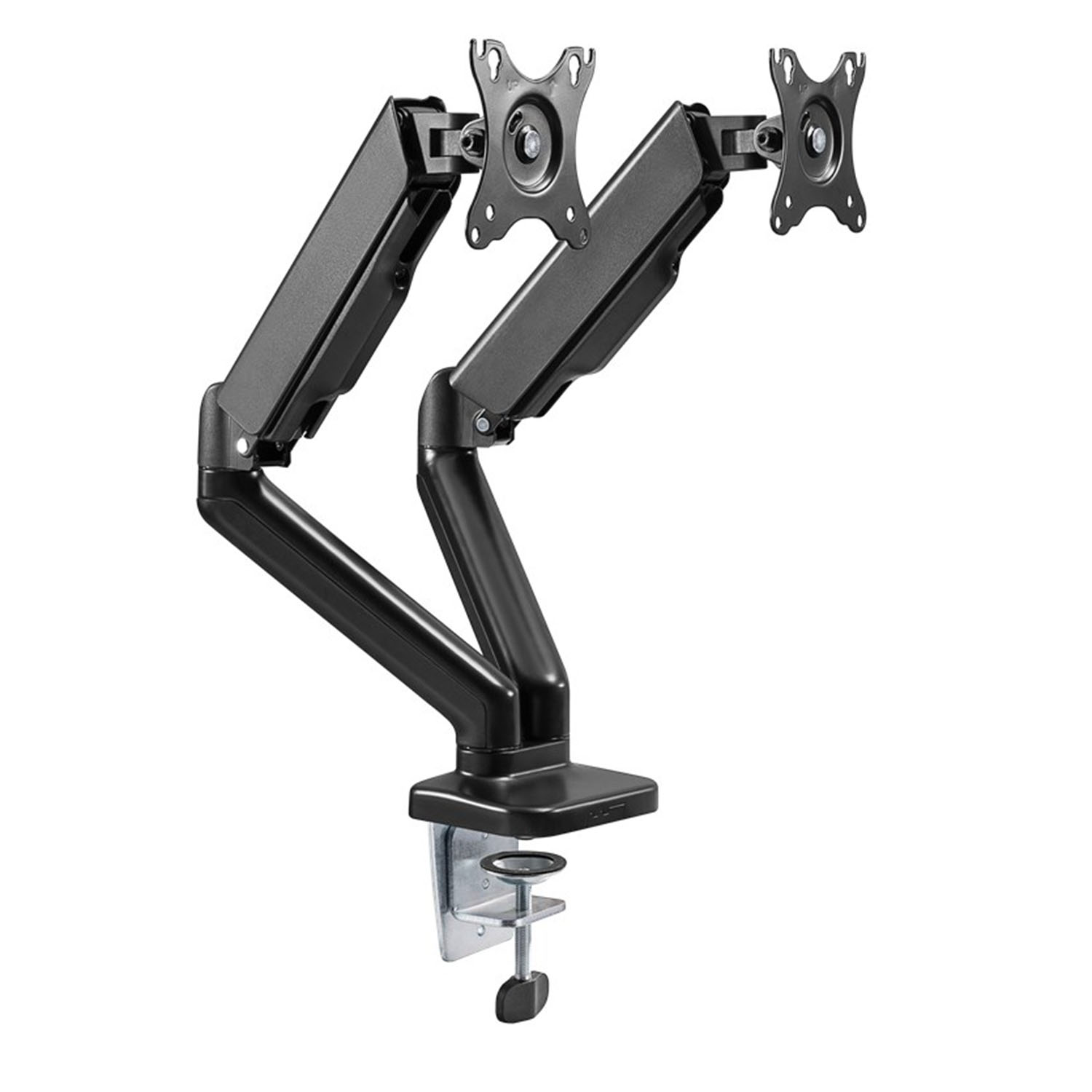 GOOBAY Dual Doppel-Monitorhalterung, Schwarz | MediaMarkt