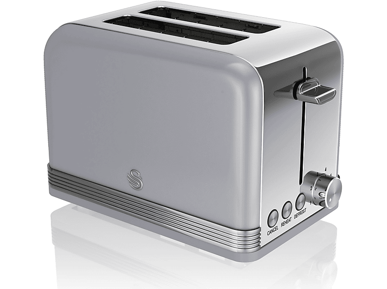 SWAN Retro ST19010GRNEU Toaster Grau (800 Watt, Schlitze: 2) | MediaMarkt