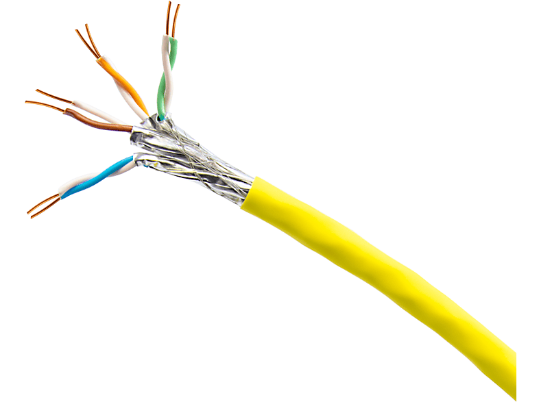 PREMIUMX 250m CAT 7A Netzwerkkabel Simplex LAN Kabel Ethernet ...