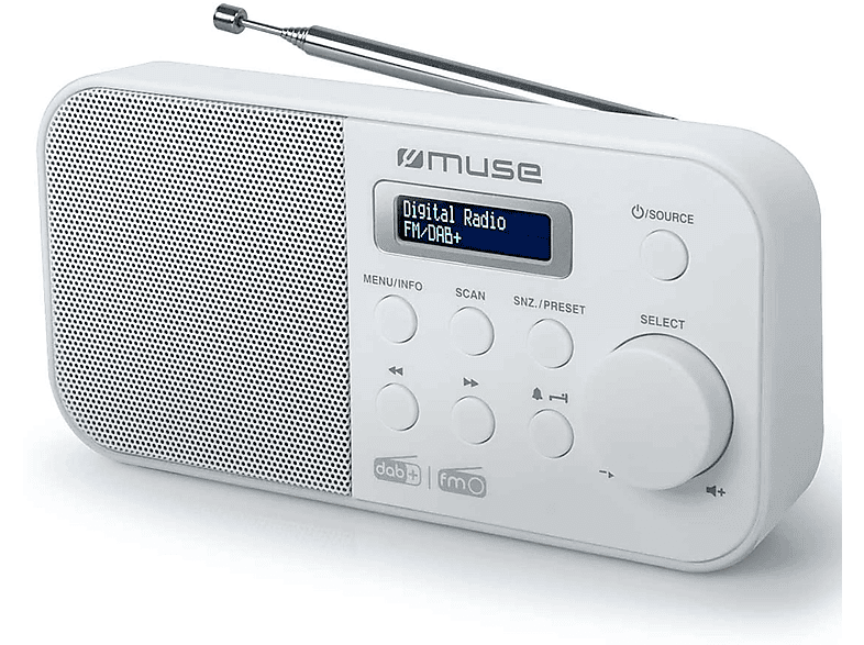 MUSE M-109 DBW Radio Wit | MediaMarkt