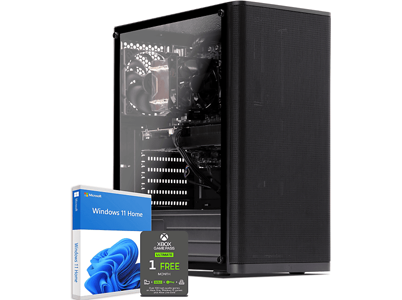 SEDATECH AMD Ryzen 7 5800X, Windows 11 Home mehrsprachig, Gaming PC mit ...