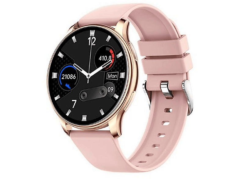 KAREN M KM09 Smartwatch Silicone, Pink | MediaMarkt