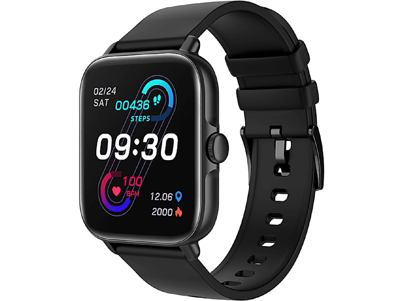KAREN M Y22 Smartwatch Silicone, Black | MediaMarkt