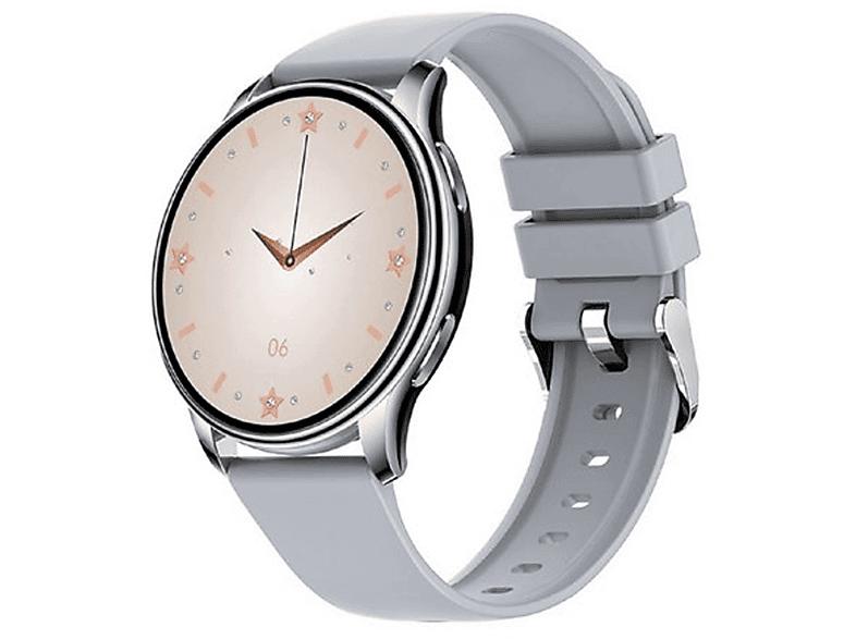 KAREN M KM09 Smartwatch Silicone, Grey | MediaMarkt