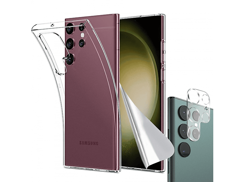 CASEONLINE Clear, Backcover, Samsung, Galaxy S23 Ultra, Transparent ...