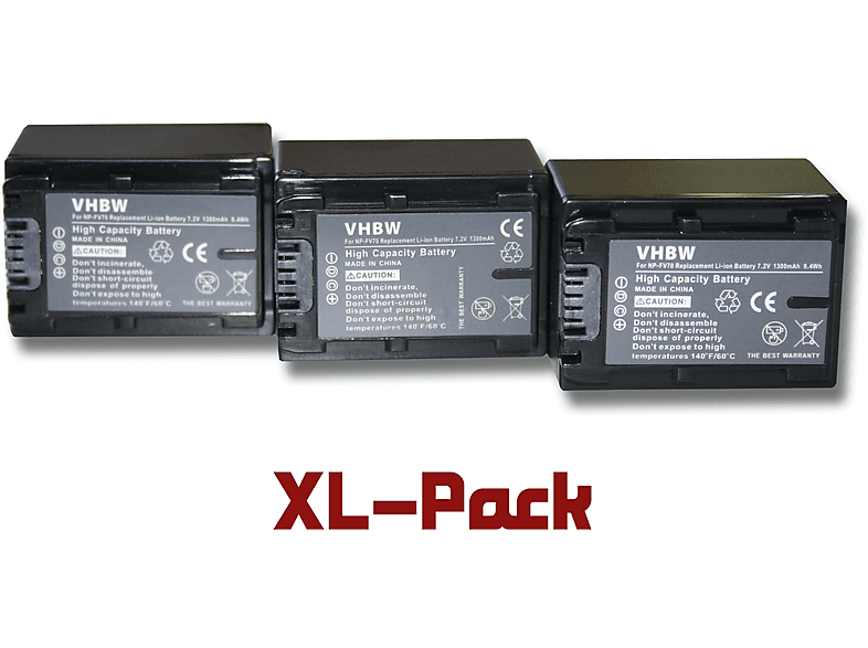 VHBW kompatibel mit Sony HDR-PJ260VE, HDR-PJ30V, Li-Ion Akku, 7.2 Volt, 1300 mAh | MediaMarkt
