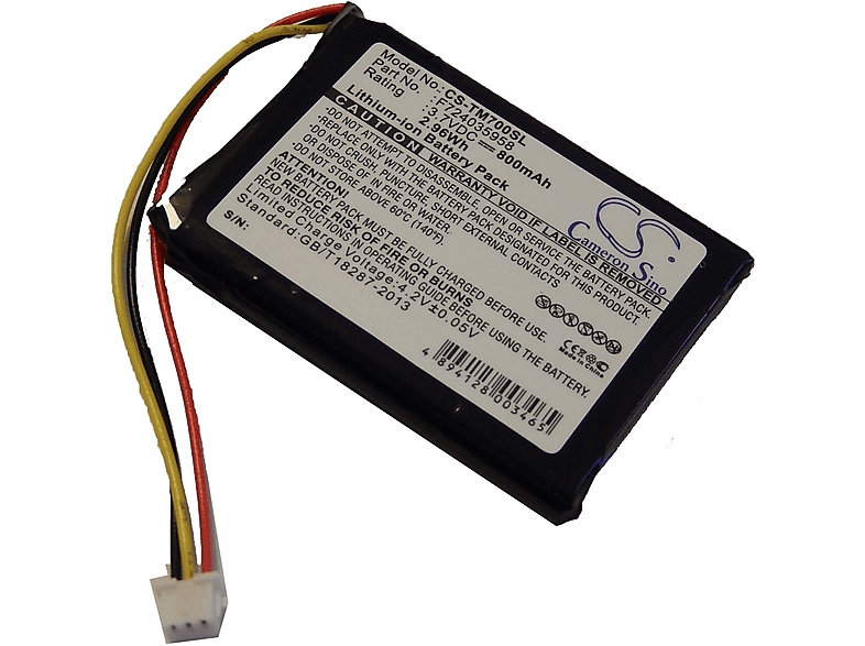 VHBW Ersatz für TomTom F702019386, F724035958, ICP523450 C1, Quanta VF9 Akku, Li-Ion, 3.7 Volt ...