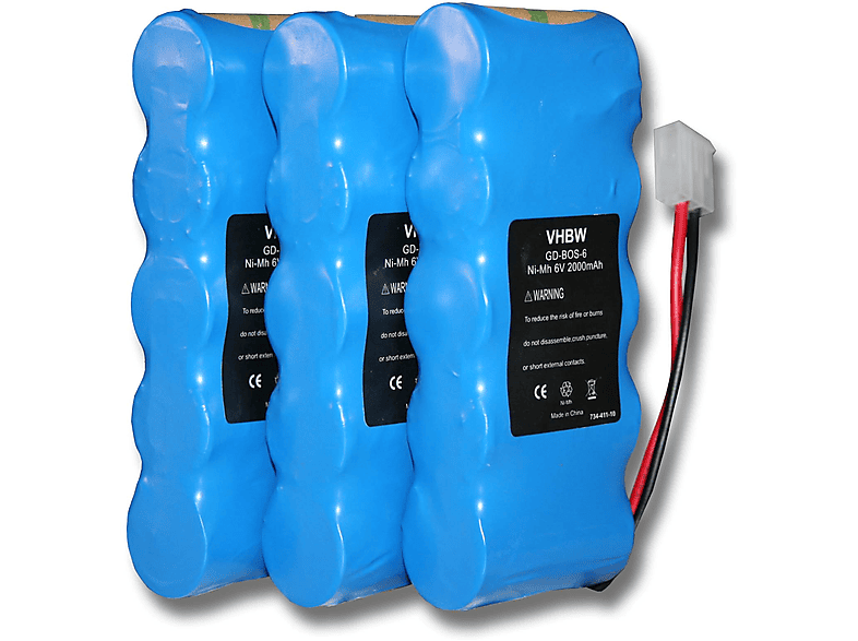 VHBW kompatibel mit Bosch Somfy K10, D14, K8, K12, K17 NiMH Akku ...