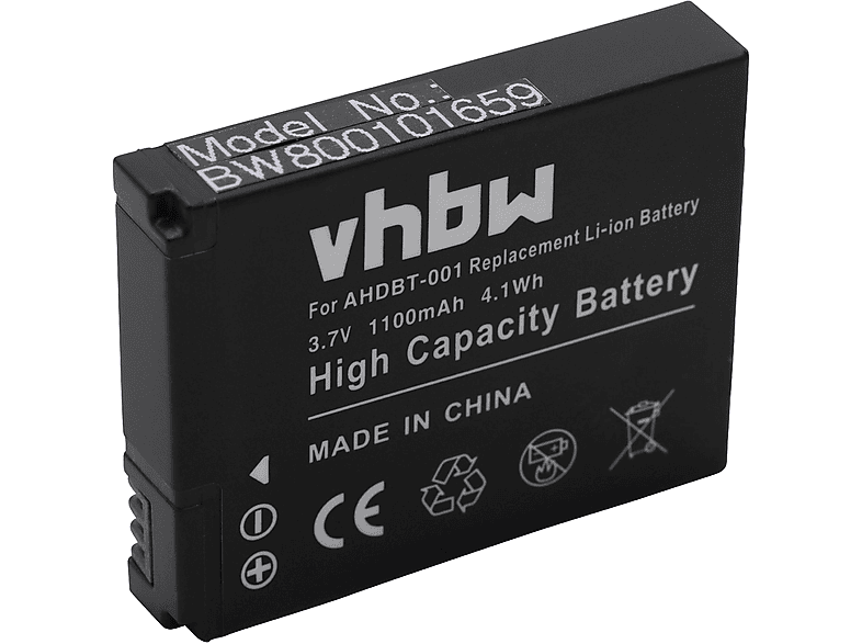 VHBW kompatibel mit GoPro HD Surf Hero Akku, Li-Ion, 3.7 Volt, 1100 mAh ... VHBW kompatibel mit GoPro HD Surf Hero Akku, Li-Ion, 3.7 Volt, 1100 mAh ...