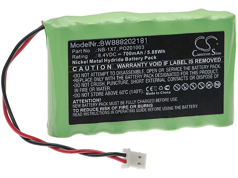 VHBW kompatibel mit NiMH Akku, NiMH, 8.4 Volt, 700 mAh | MediaMarkt