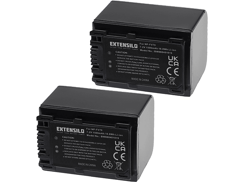 EXTENSILO kompatibel mit Sony DCR-DVD109E, DCR-DVD150E, DCR-DVD110E, DCR-DVD150, DCR-DVD115E ...