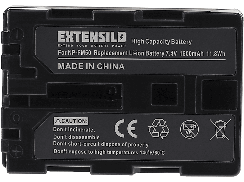 EXTENSILO kompatibel mit Sony DCR-TRV60E, DCR-TRV70, DCR-TRV6E, DCR-TRV730, DCR-TRV725E, DCR ...