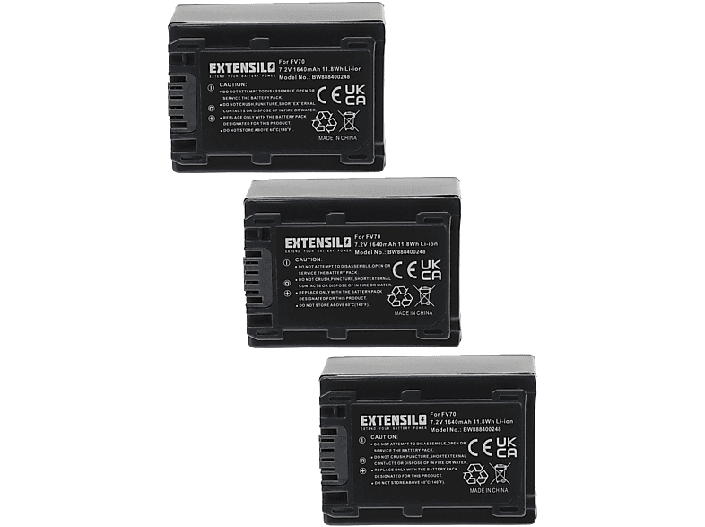 EXTENSILO kompatibel mit Sony ILME-FX6V, ILME-FX3, NEX-FS100U, HXR-NX70E, NEX-VG10E, NEX-VG20 ...