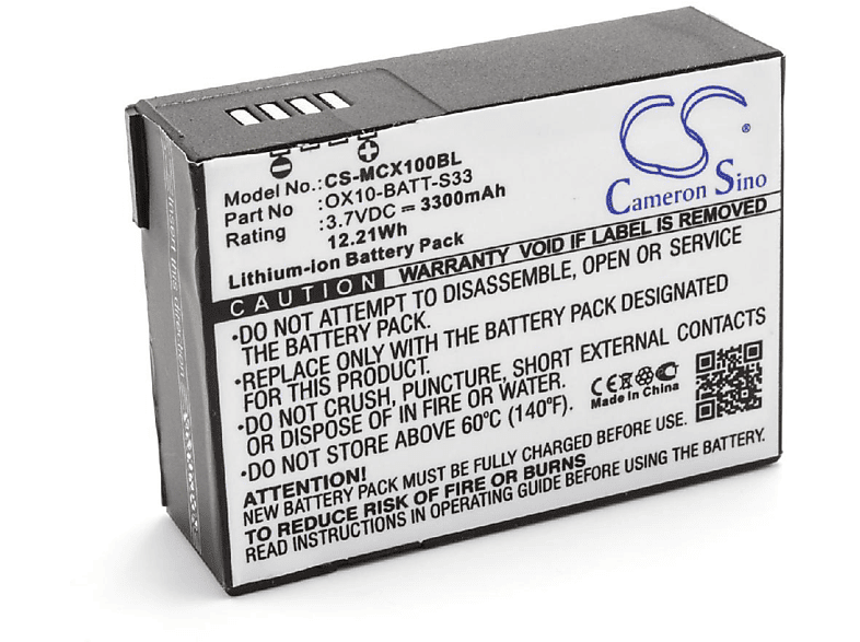 VHBW kompatibel mit M3 Mobile OX10 RFID, Orange, OX10 Li-Ion Akku, 3.7 ...