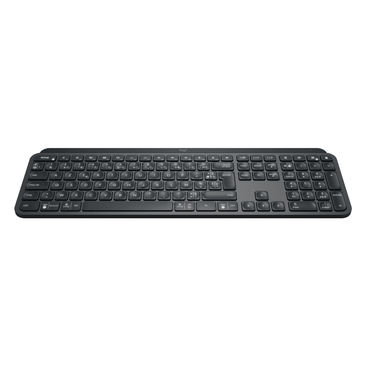 Teclado | LOGITECH MX Keys, Inalámbrico, Teclas iluminadas, idioma: DE ...