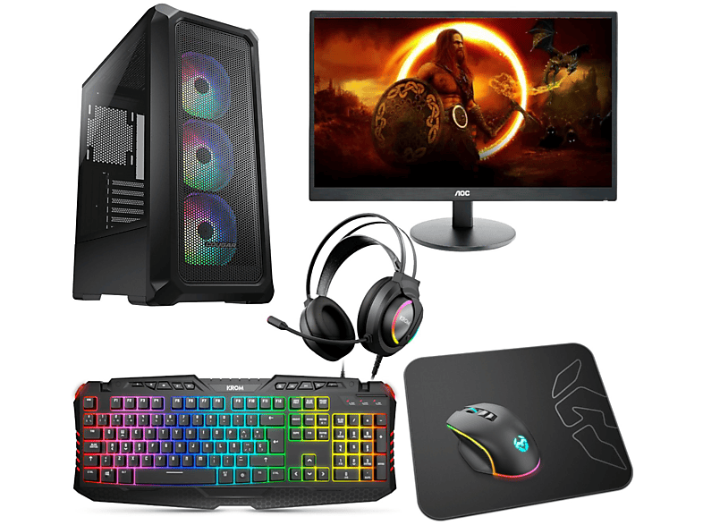PC Gaming | EPICAL-Q Pack Gaming GPlus10, AMD Ryzen 5 5600G, 16 GB RAM ...
