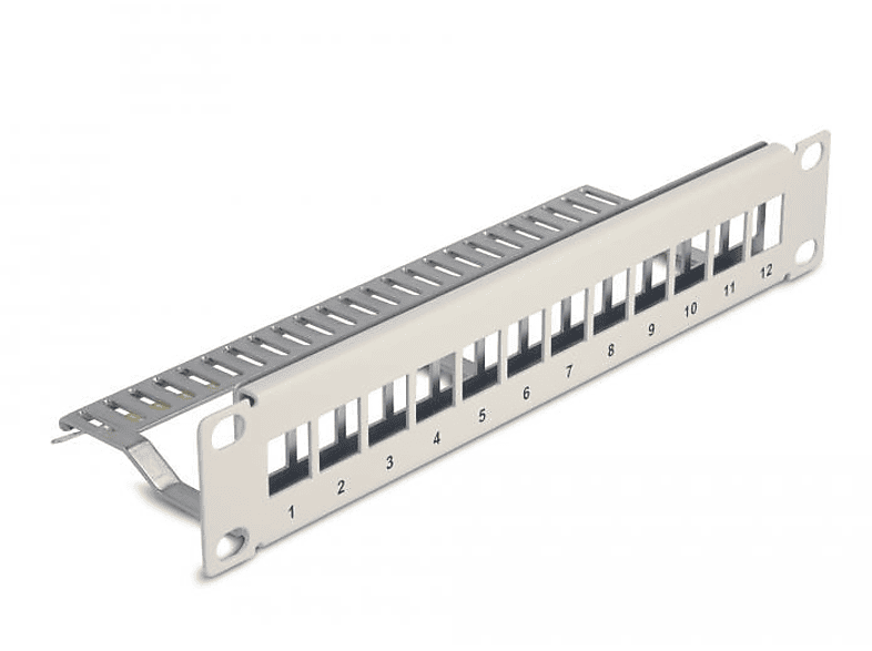 DELOCK Delock 66875 DELOCK 10" Keystone Patchpanel 12 Port Entl.schiene ...