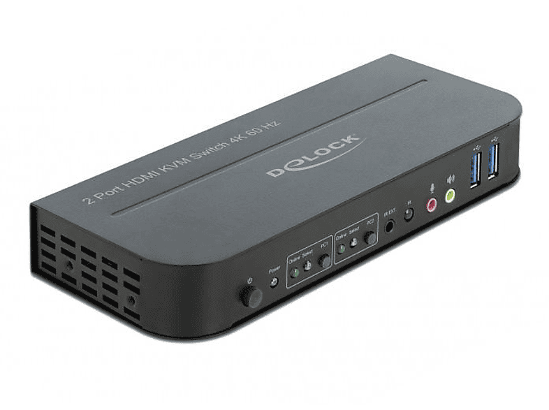 DELOCK DELOCK HDMI KVM Switch 4K 60Hz mit USB 3.0 & Audio ...
