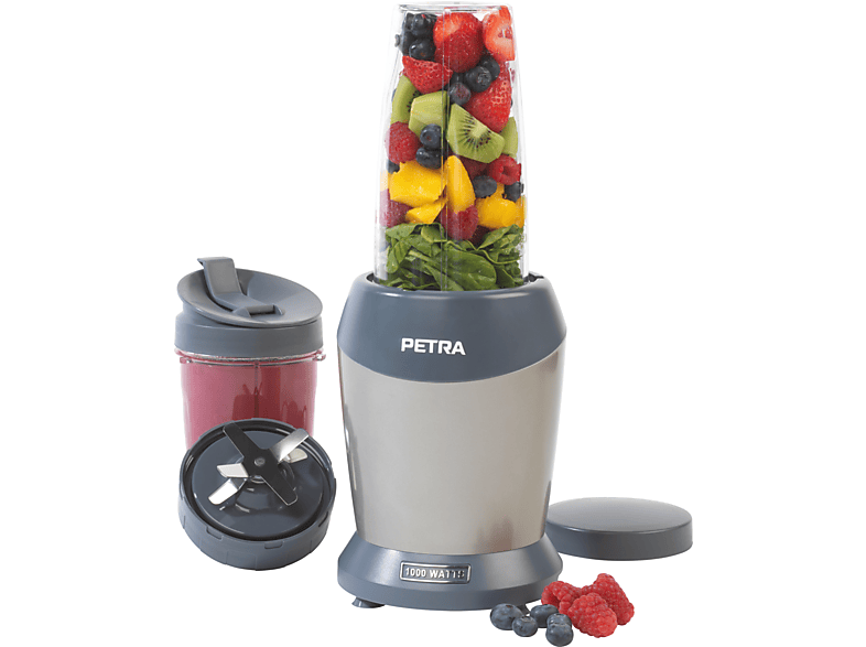 PETRA Multifunktionaler Smoothie-/Saft-Mixer, 2 Mixbecher, To-Go ...