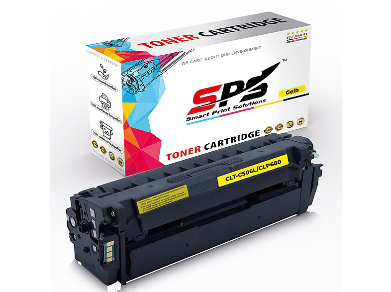 SPS GT78 Kompatibel für Samsung CLP-680 ND (CLT-Y506L/Y506L) Toner-Kit Gelb Gelb (CLT-Y506L ...