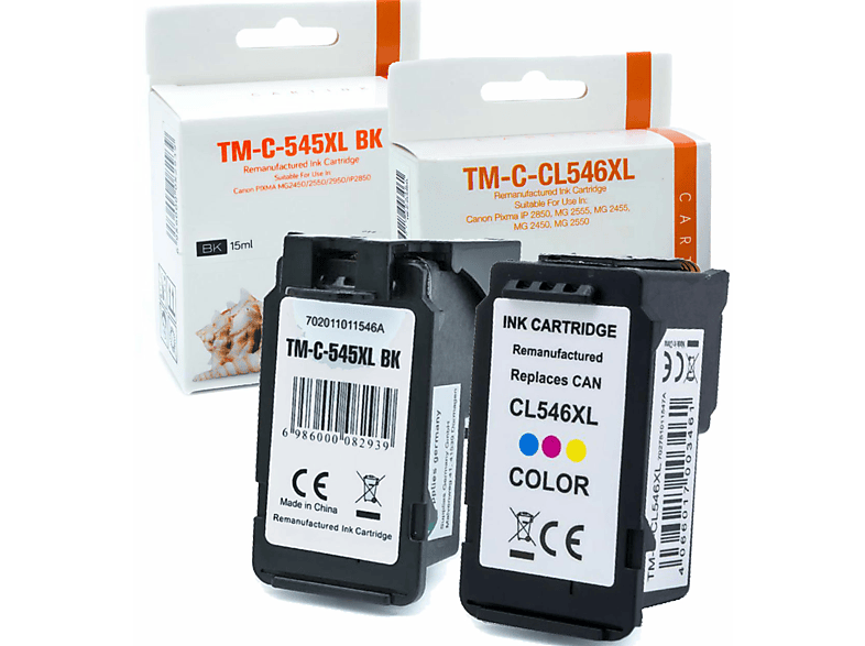 GIGAO PG-545 XL, CL-546 XL Tinten Patronen PG-545XLBK CL-546XLC ...