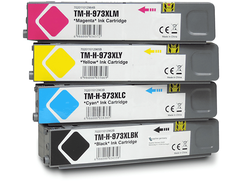 GIGAO 973X Tinten Patronen 973X Druckerpatronen kompatibel Multipack 4 ...