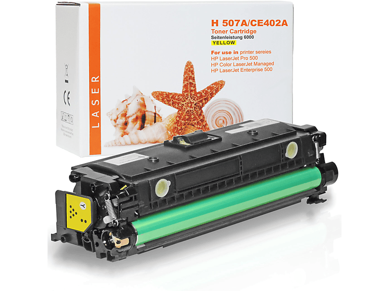 GIGAO 507A, CE402A Toner Patrone CE402A 507A Gelb (507A, CE402A ...