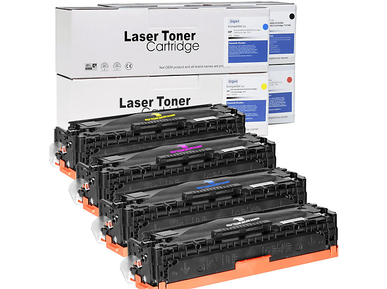 D&C Toner-Set LaserJet Pro 200 color M276n (4 Stück) Toner Patrone ...