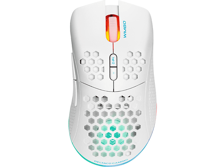 DELTACO GAMING DM220 Gaming Maus, weiß | MediaMarkt