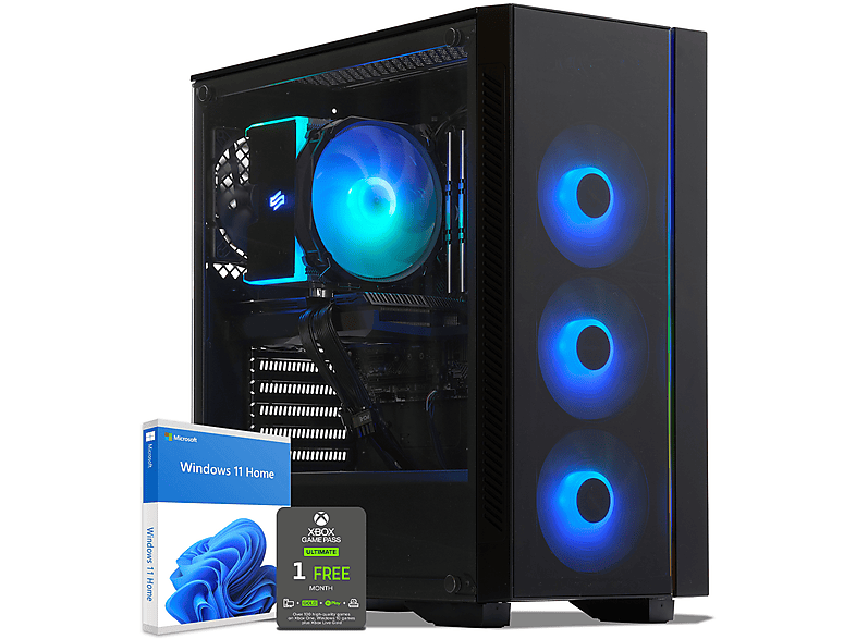 SEDATECH AMD Ryzen 7 5800X, Windows 11 Home mehrsprachig, Gaming PC mit ...