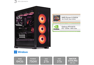 SEDATECH AMD Ryzen 9 5950X mit Wasserkühlung, Windows 11 Home ...