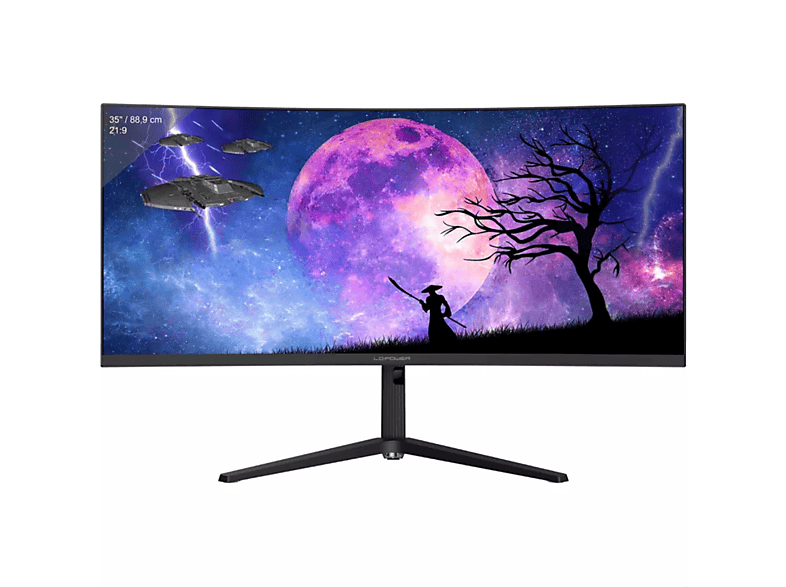 LC POWER LC-M35-UWQHD-120-C 35 Zoll QHD Monitor, Gaming-Monitor (4 ms ...