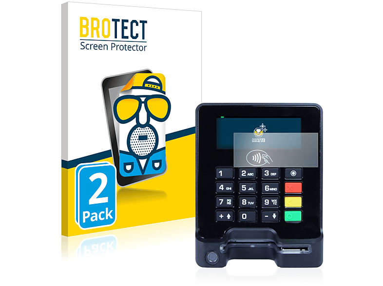 BROTECT 2x matte entspiegelte Schutzfolie(für ingenico self 4000 ...