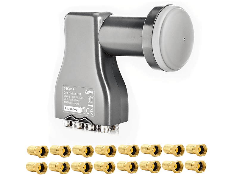 FUBA DEK 817 Octo LNB Direktanschluss 8 Teilnehmer mit 16x F-Stecker LNB | SATURN