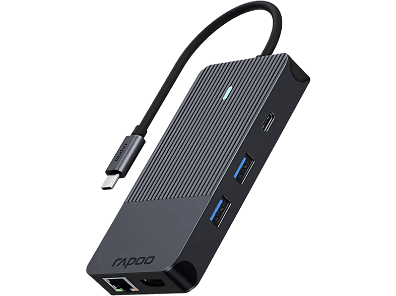 Hub USB/Concentrador | 11413 RAPOO, Negro | MediaMarkt