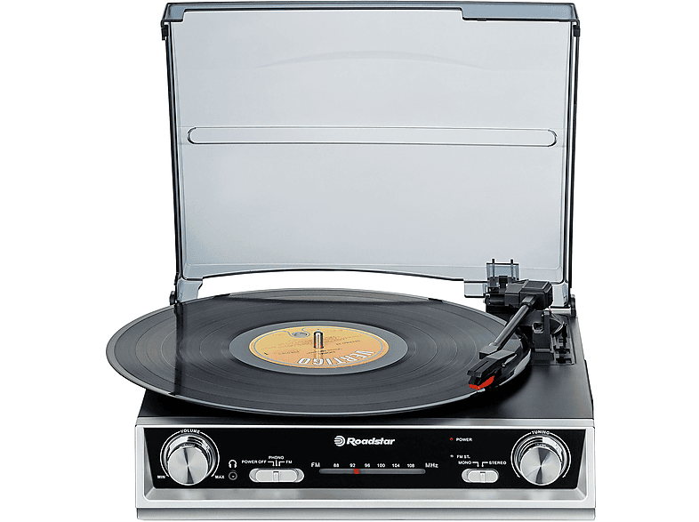 Tocadiscos | TTR-8634 ROADSTAR, USB, 33-45-78 RPM, Negro | MediaMarkt