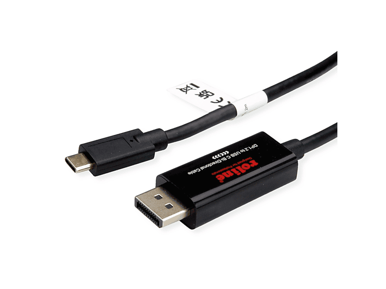 ROLINE USB Typ C | DisplayPort, v1.2, bidirektionales Adapterkabel, ST ...