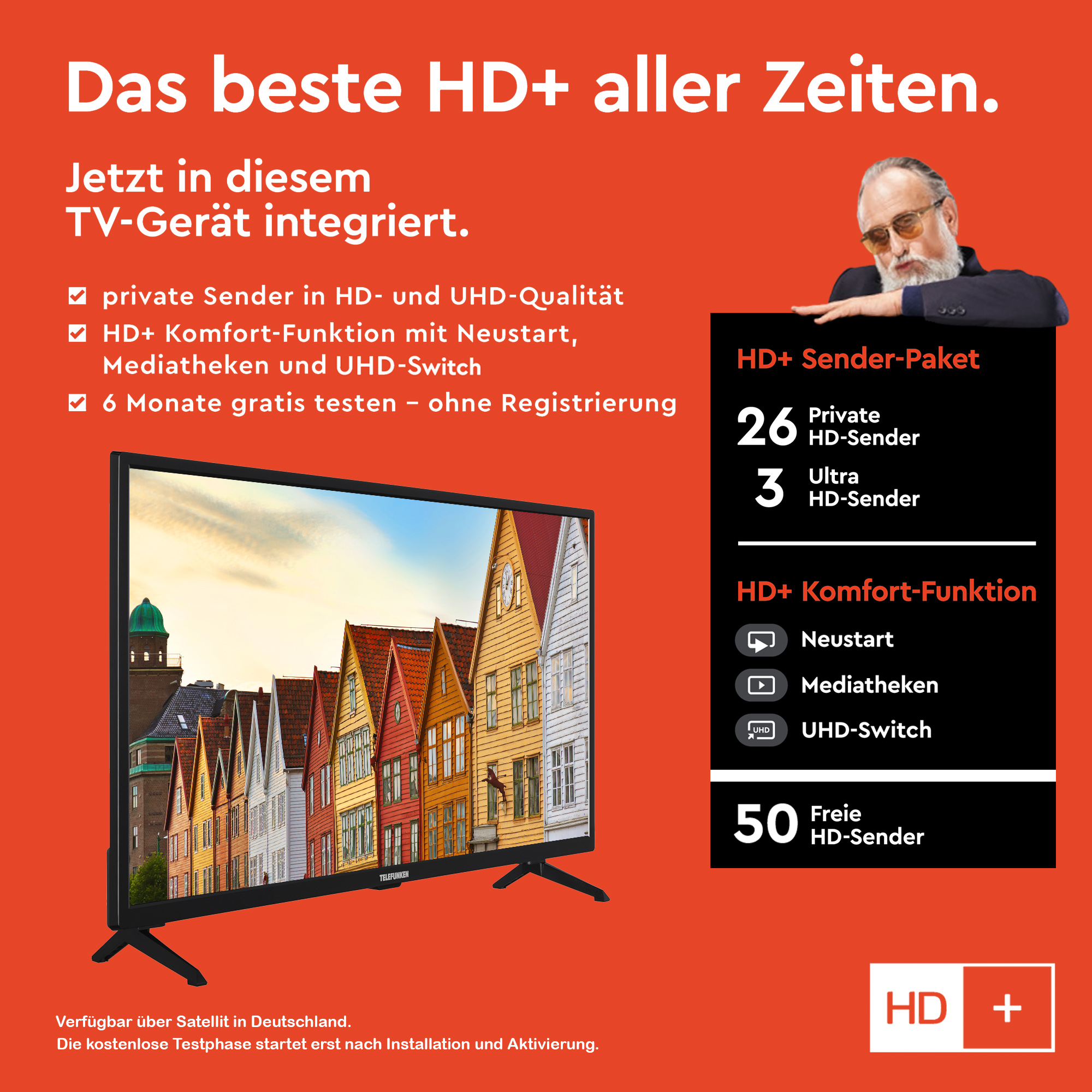 TELEFUNKEN XF32SN550SD LED TV (Flat, 32 Zoll / 80 cm, Full-HD, SMART TV ...