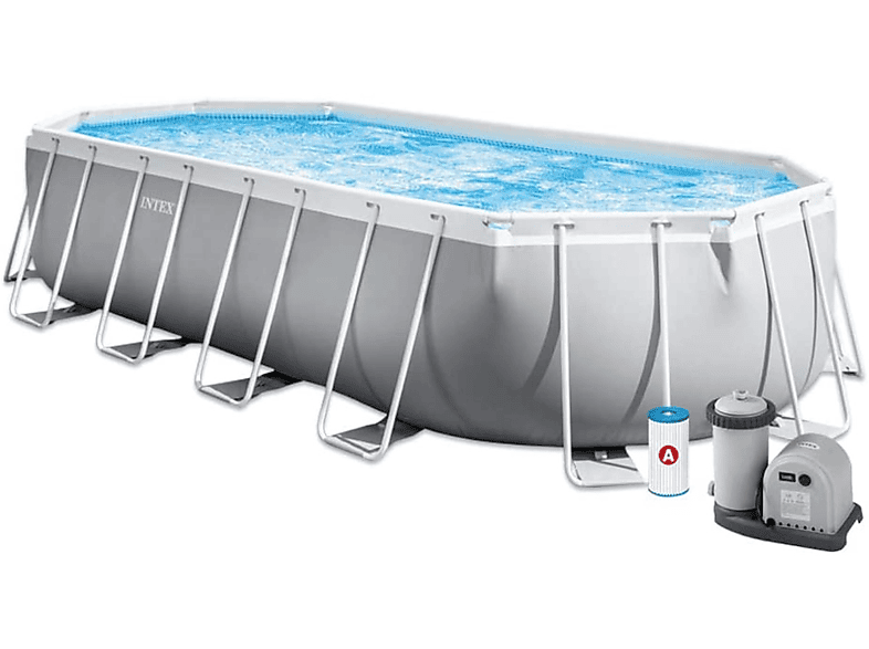 INTEX 26798GN Prism Frame Oval (610x305x122cm) Pool | MediaMarkt