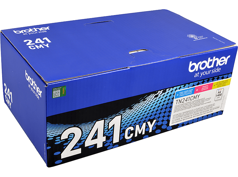 BROTHER TN-241CMY - Cyaan, Magenta, Geel Geel, Magenta, Cyaan Blauw ...